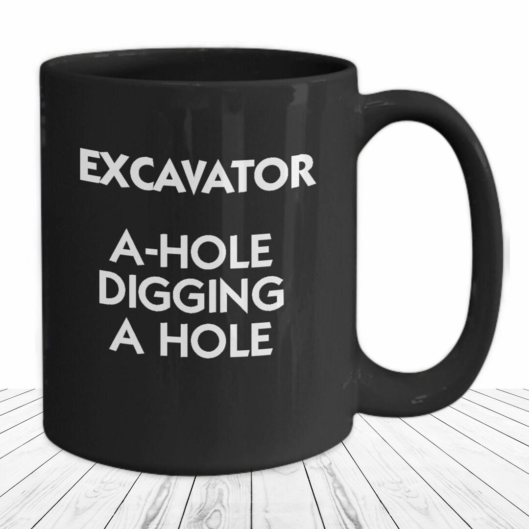 Excavator Operator Mug Heavy Equipment Construction Worker Coffee Cup ...