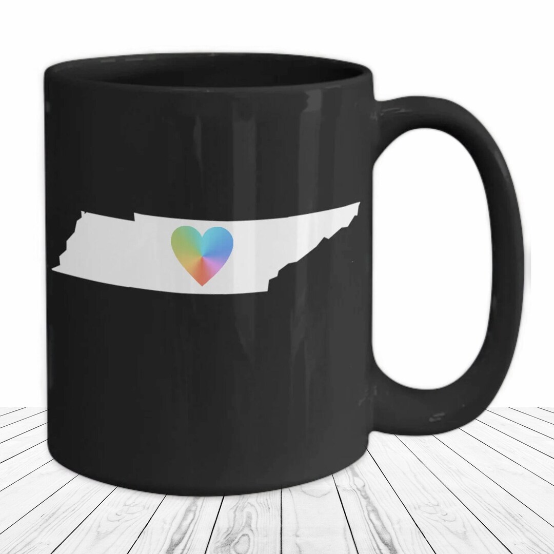 Tennessee Mug Harrogate TN Black Coffee Cup the Volunteer State Rocky ...
