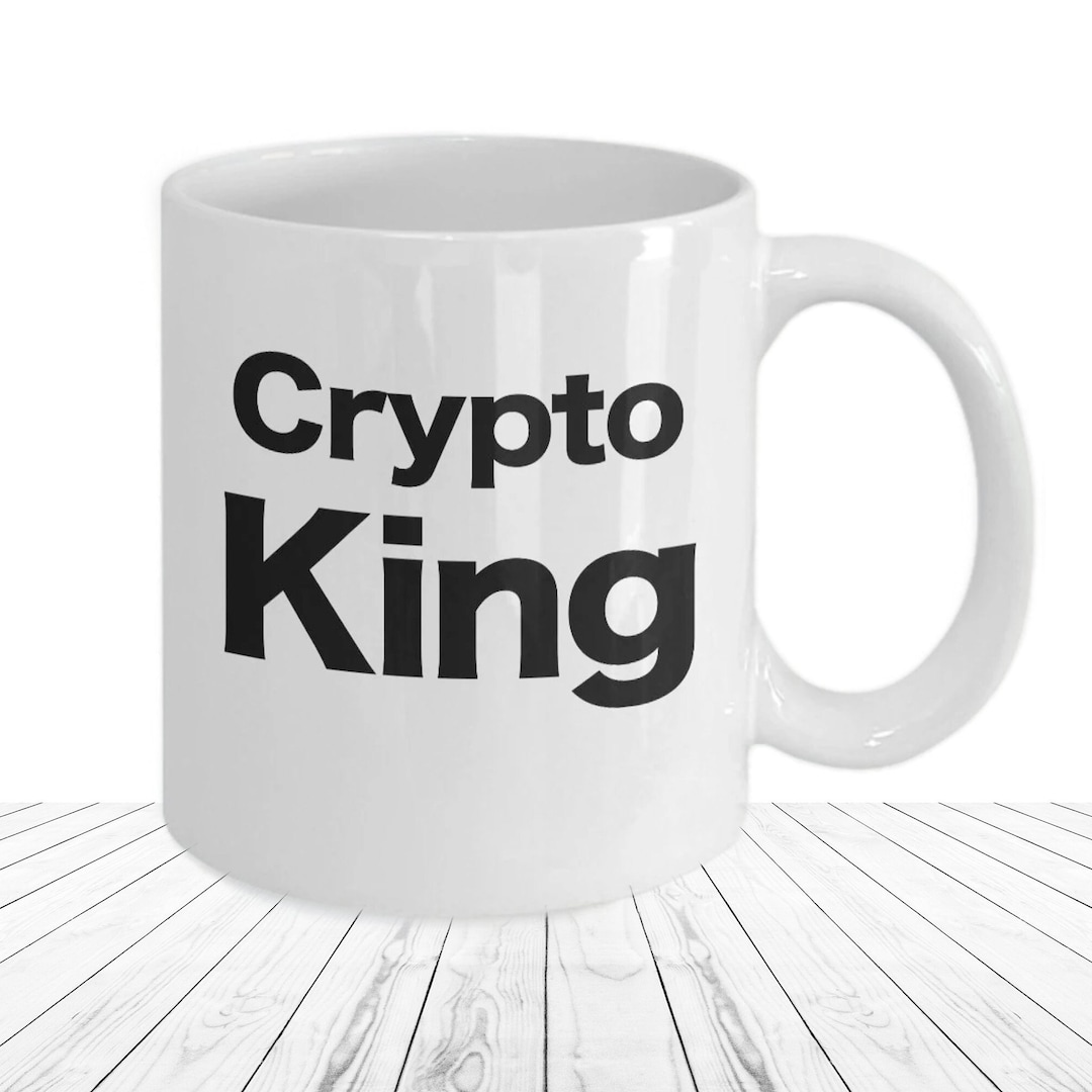 Cryptocurrency Mug Crypto King Coffee Cup Funny Gift for Bitcoin ...