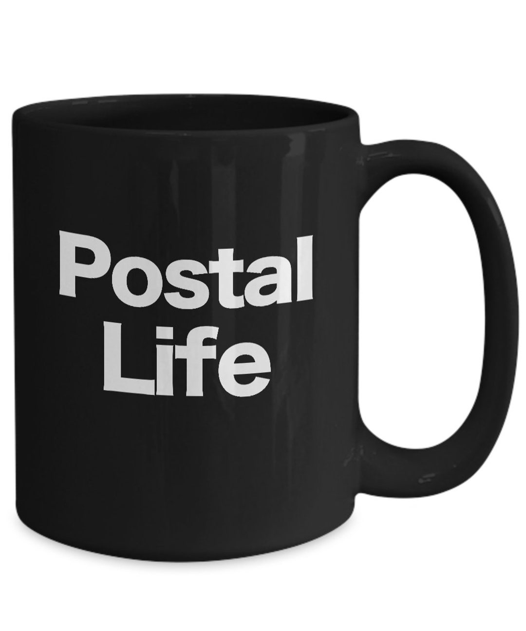 Postal Life Mug Postal Worker Black Coffee Cup Funny Gift for Post Man ...