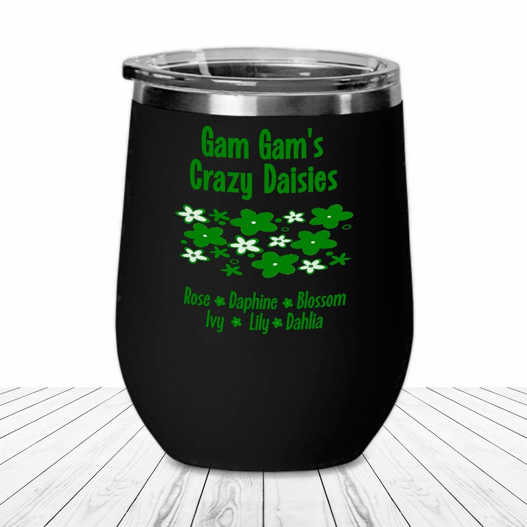 Gam Gam Grandma Gift Grandmother Wine Tumbler Glam Ma Travel Cup ...