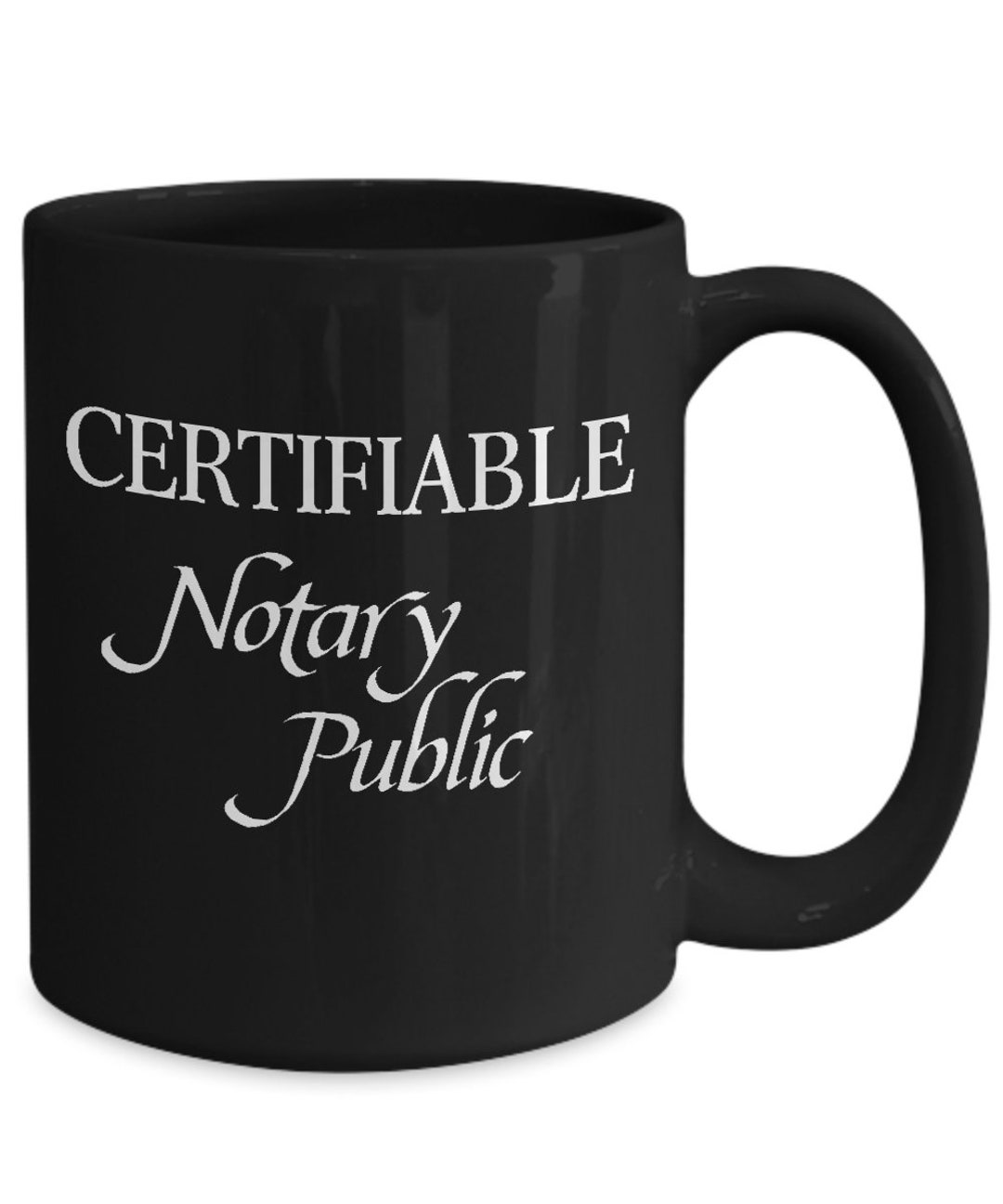 Notary Public Mug Certified Notary Public Black Coffee Cup New Business ...