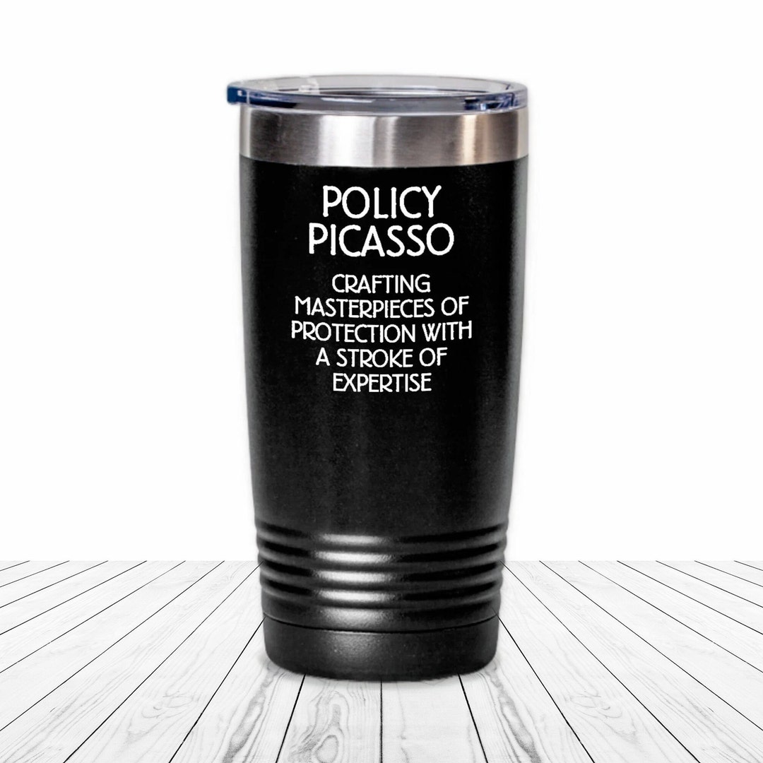 Life Insurance Agent Tumbler Funny Insurance Broker Travel Coffee Cup ...