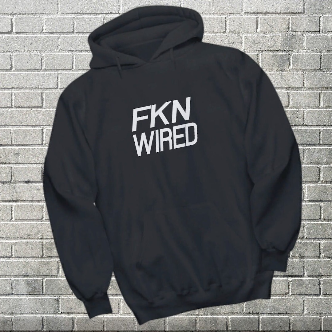 Master Electrician Gifts Fnk Wired Hoodie Funny Gift for Hard Working Tradesman Support Your ...