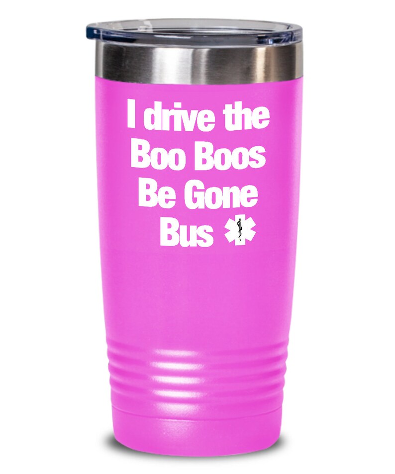 Wee Woo Boo Boos Bus Ambulance Driver Tumbler Funny EMS EMT Paramedic ...