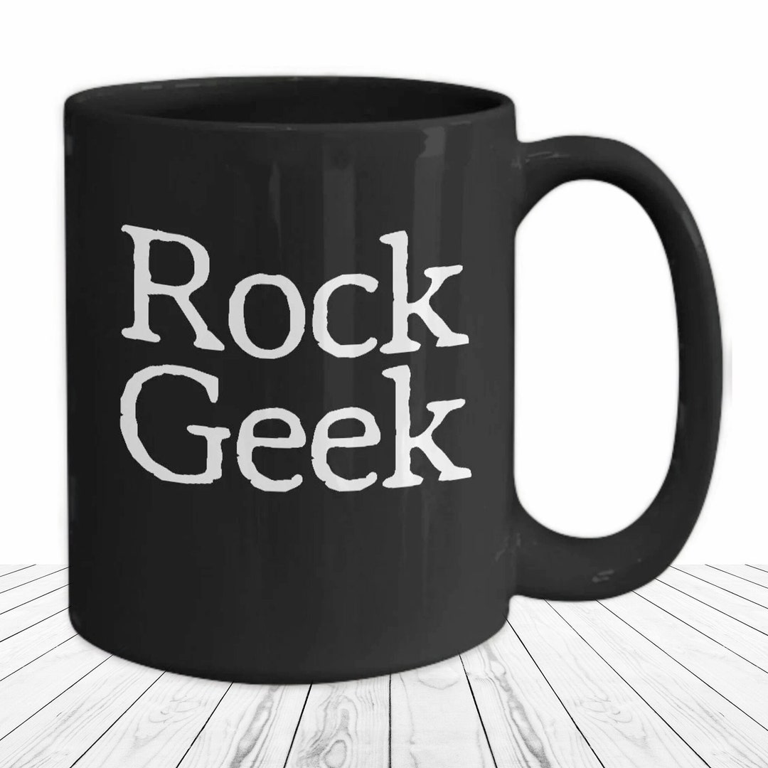 Geologist Mug Rock Geeks Retirement Black Coffee Cup Rock Collector ...