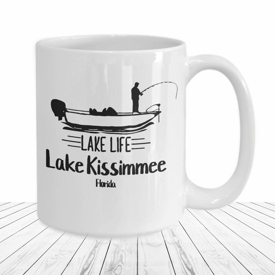 Lake Kissimmee Coffee Cup Lake Life Mug Fishing Gift for Florida ...