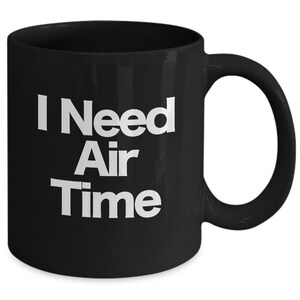 Pilot Mug Black Coffee Cup Gift for Airplane Jet Co-pilot Hang Glider ...