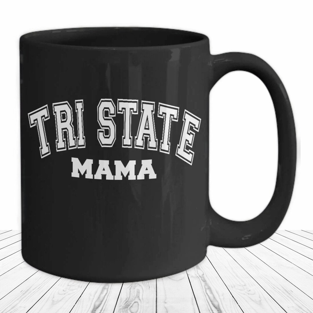 Tri State Mug Indiana Mom Ohio Michigan Black Coffee Cup Funny Gift for ...