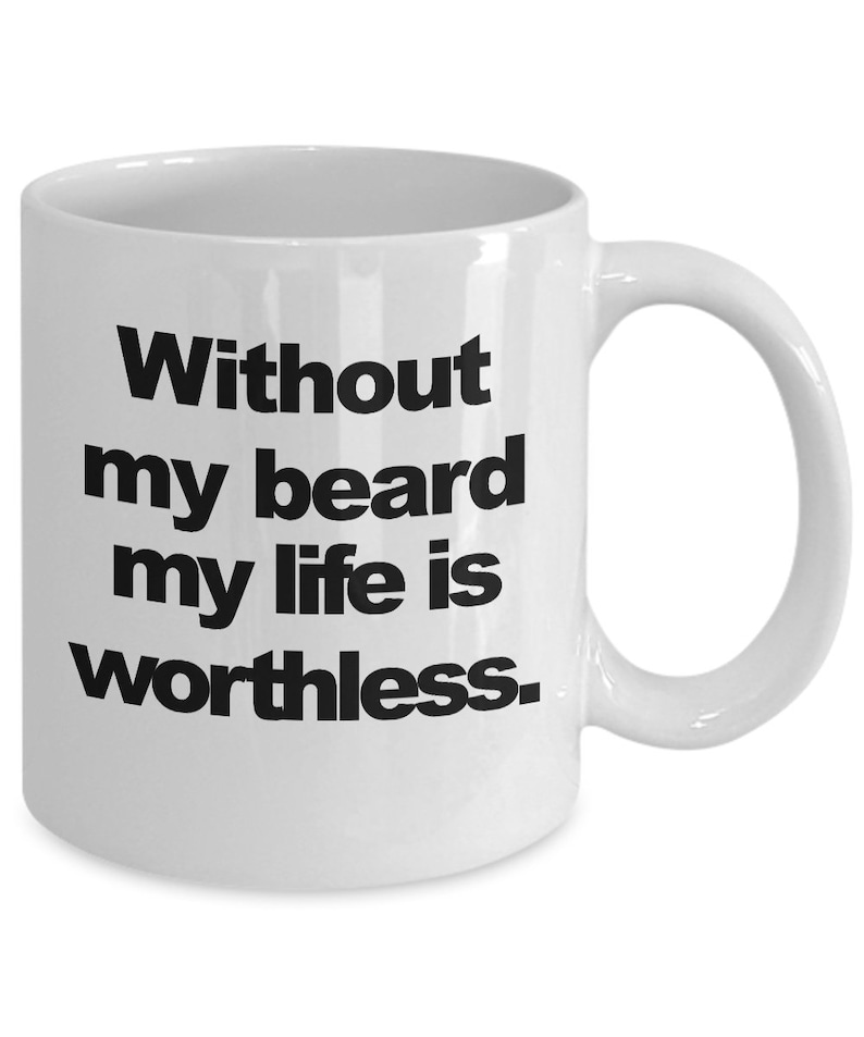 Beard Mug Manly Coffee Cup Funny Gift for Him the Best Dads Have Beards ...