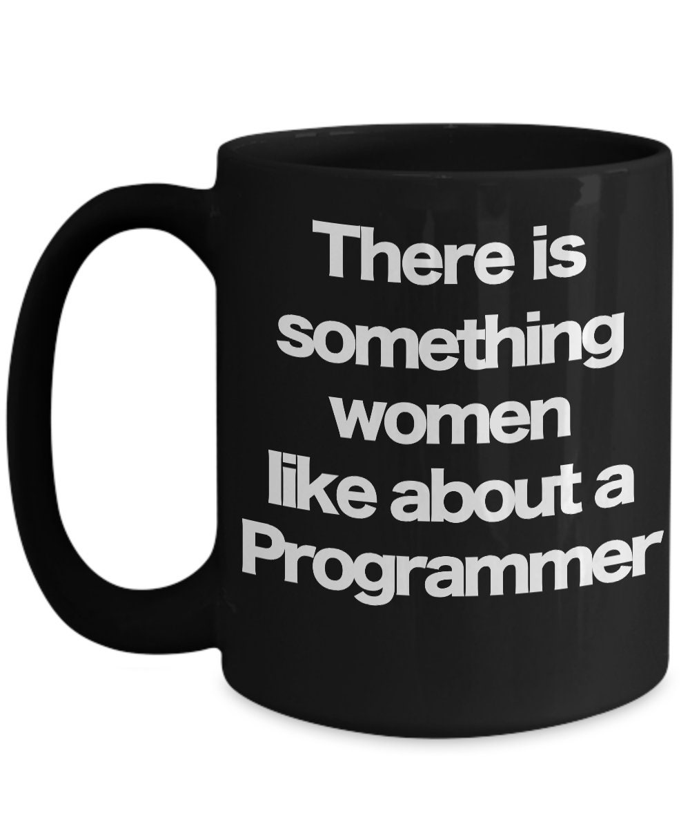 Programmer Mug Black Coffee Cup Funny Gift for Coding Computer Geek ...
