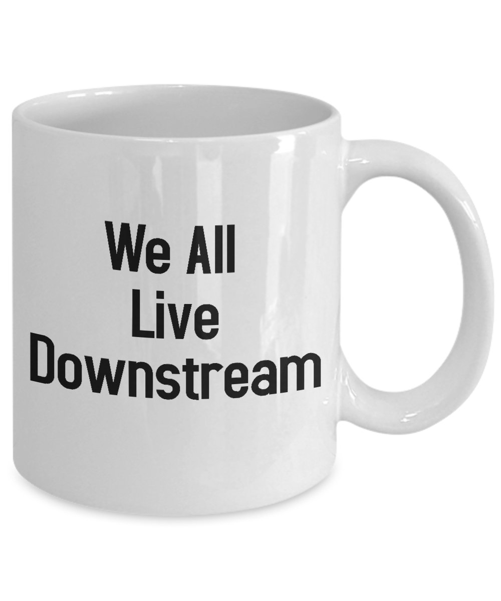 Water Science Mug We All Live Downstream Gift for Environmental Science ...