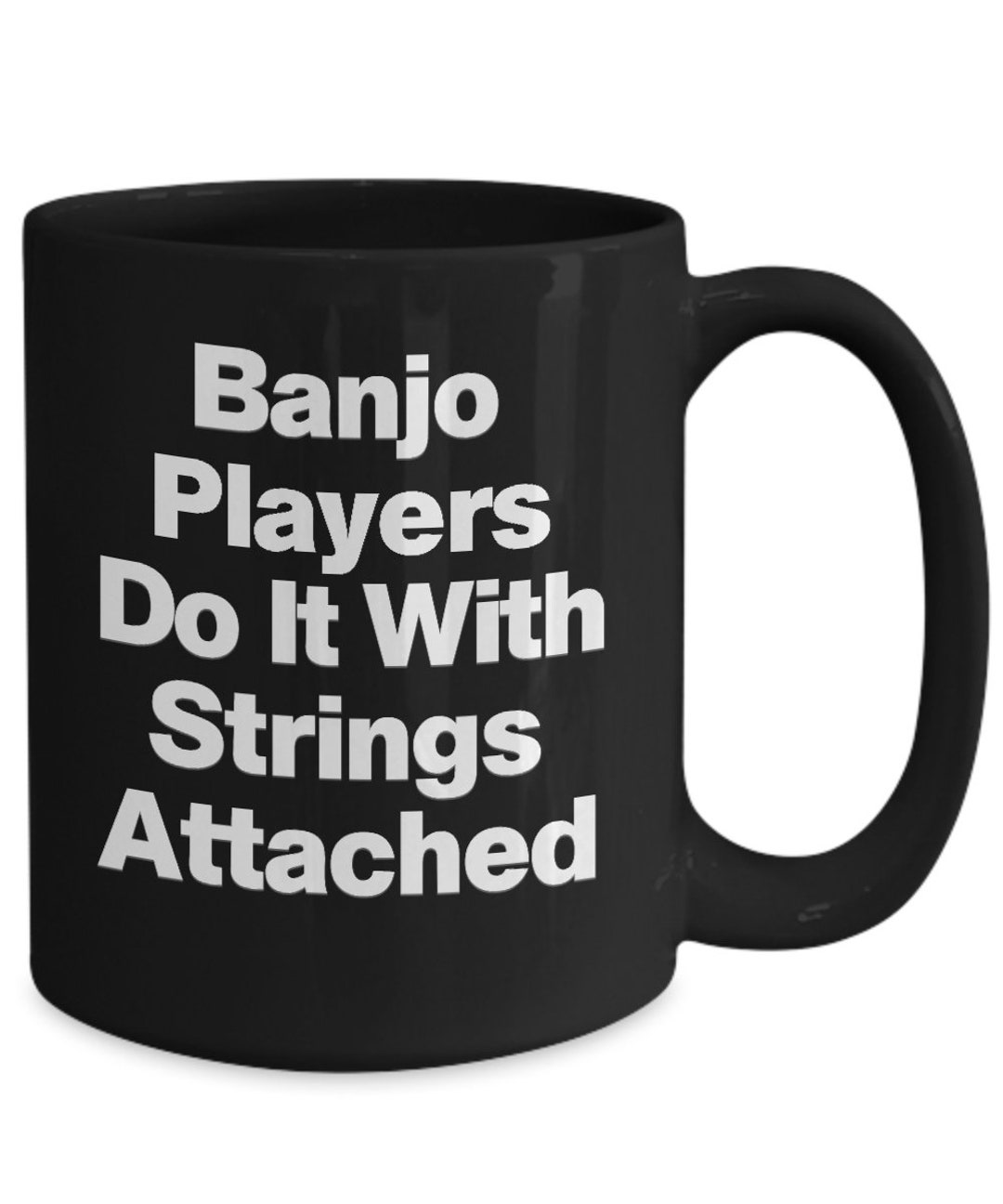 Banjo Player Mug Funny Banjo Guy Black Coffee Cup Gifts for String ...