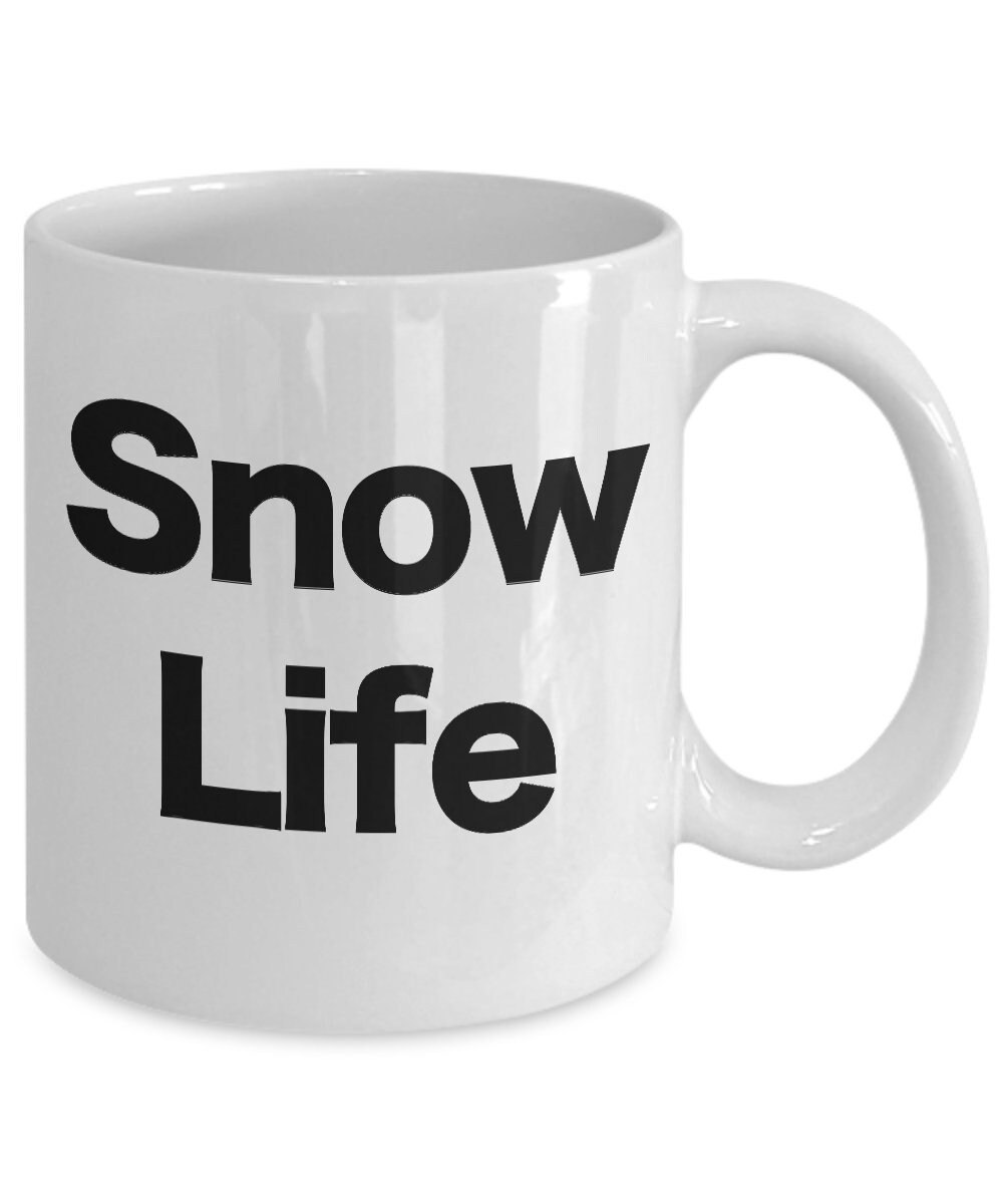 Snow Life Mug White Coffee Cup Winter Wonderland Northern Adventures ...