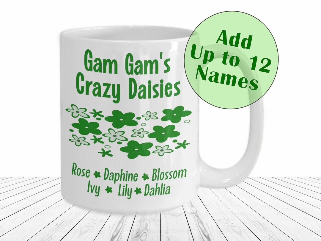 Gam Gam Grandma Gift Grandmother Coffee Cup Glam Ma Mug Personalized ...