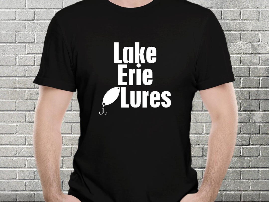 Fishing Lure Shirt Lake Erie Fisherman T Shirt Gift for Walleye Fishing ...