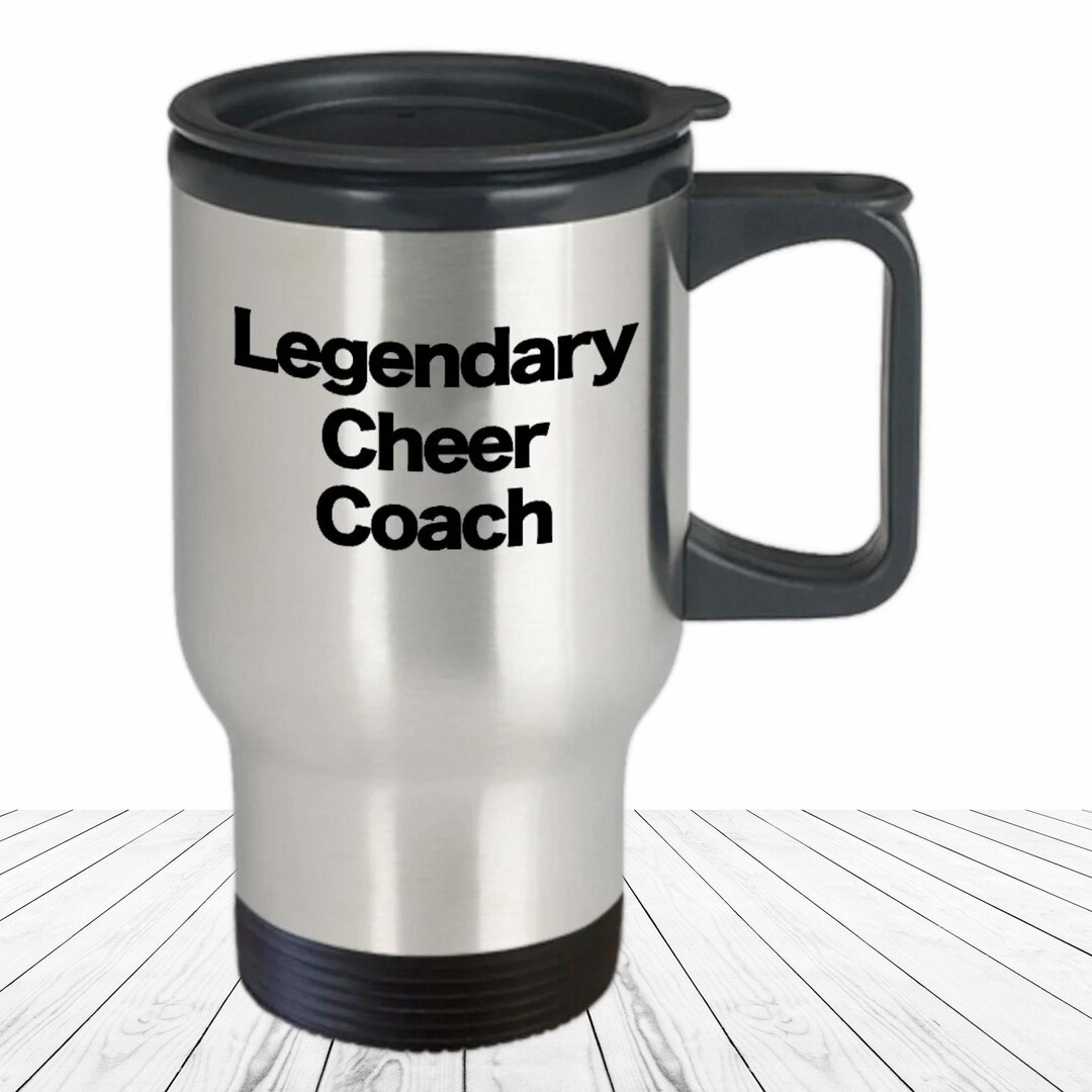 Cheerleading Coach Mug Cheer Leading Travel Coffee Cup Funny Gift for ...