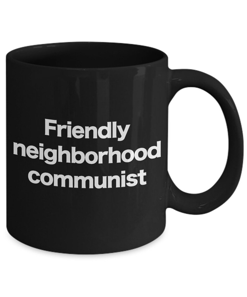 Communist Mug Anarcho Communist Black Coffee Cup Communism Gag Gifts ...