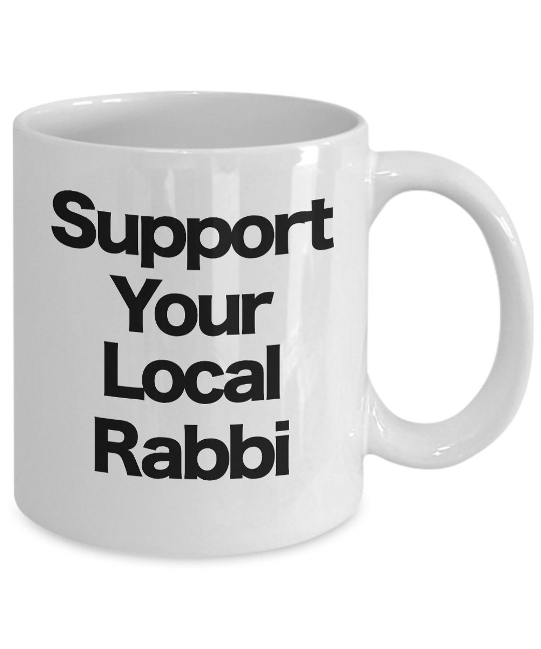 Rabbi Mug White Coffee Cup Funny Gift for Master Teacher, Jewish ...