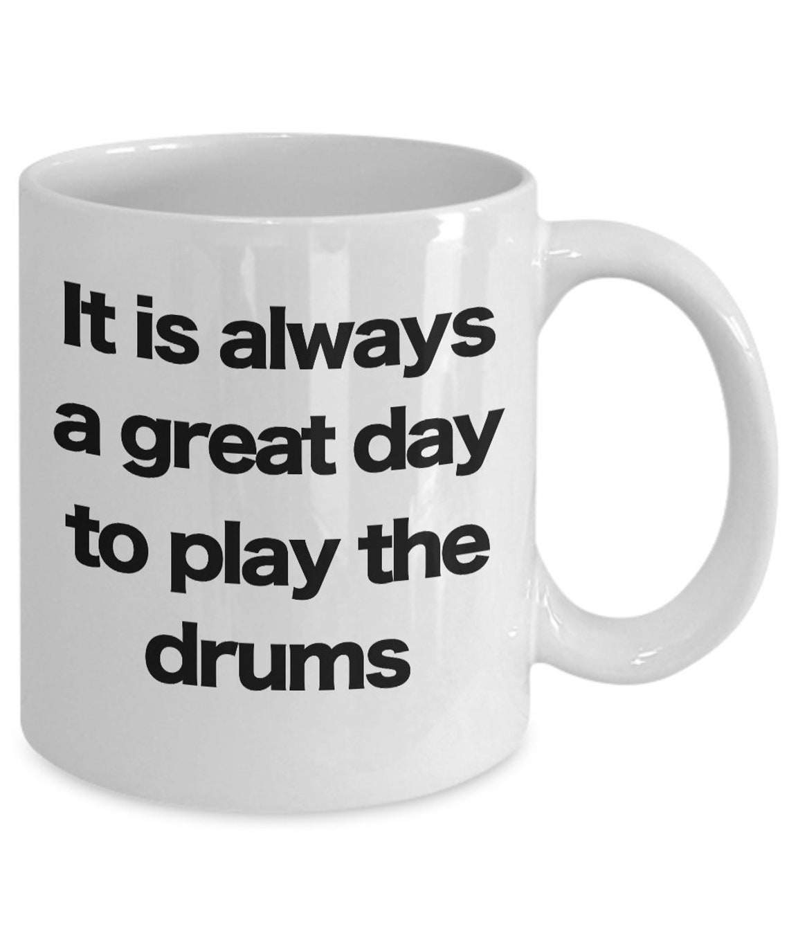 Drums Mug White Coffee Cup Funny Gift for Drummer Musician - Etsy