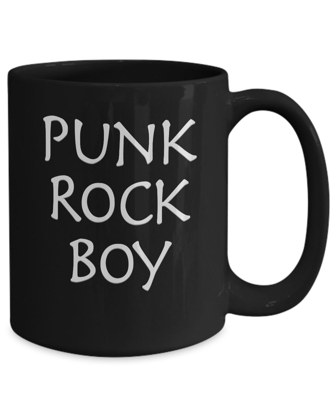 Punk Rock Boy Mug Black Coffee Cup Funny Gift for Rock - Etsy