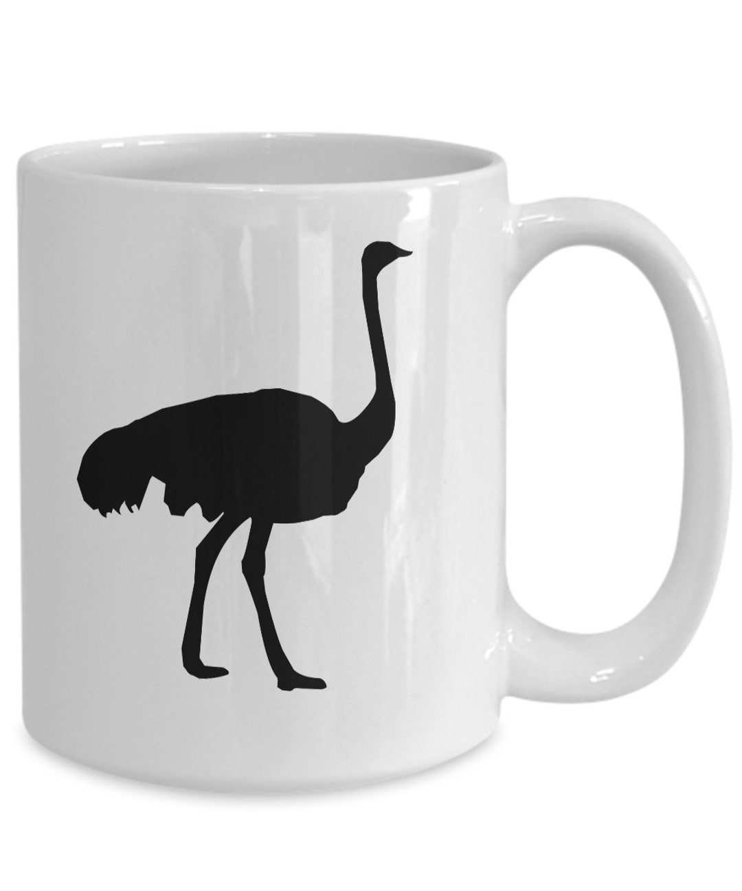 Ostrich Mug Zoo Animals Coffee Cup Funny Gift for Bird Lover Big Animal ...