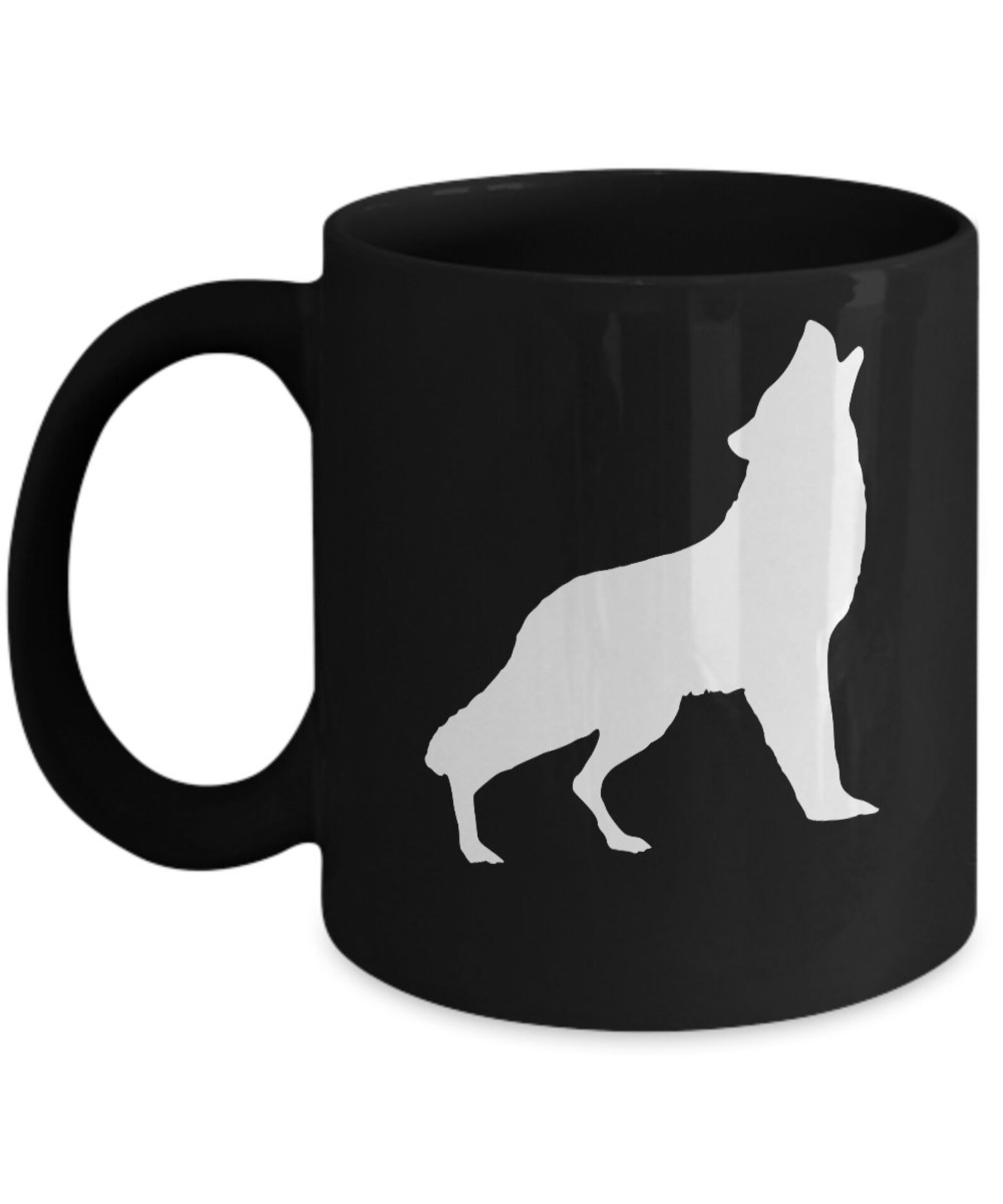 Coyote Mug Black Coffee Cup Howling Dog Gift - Etsy