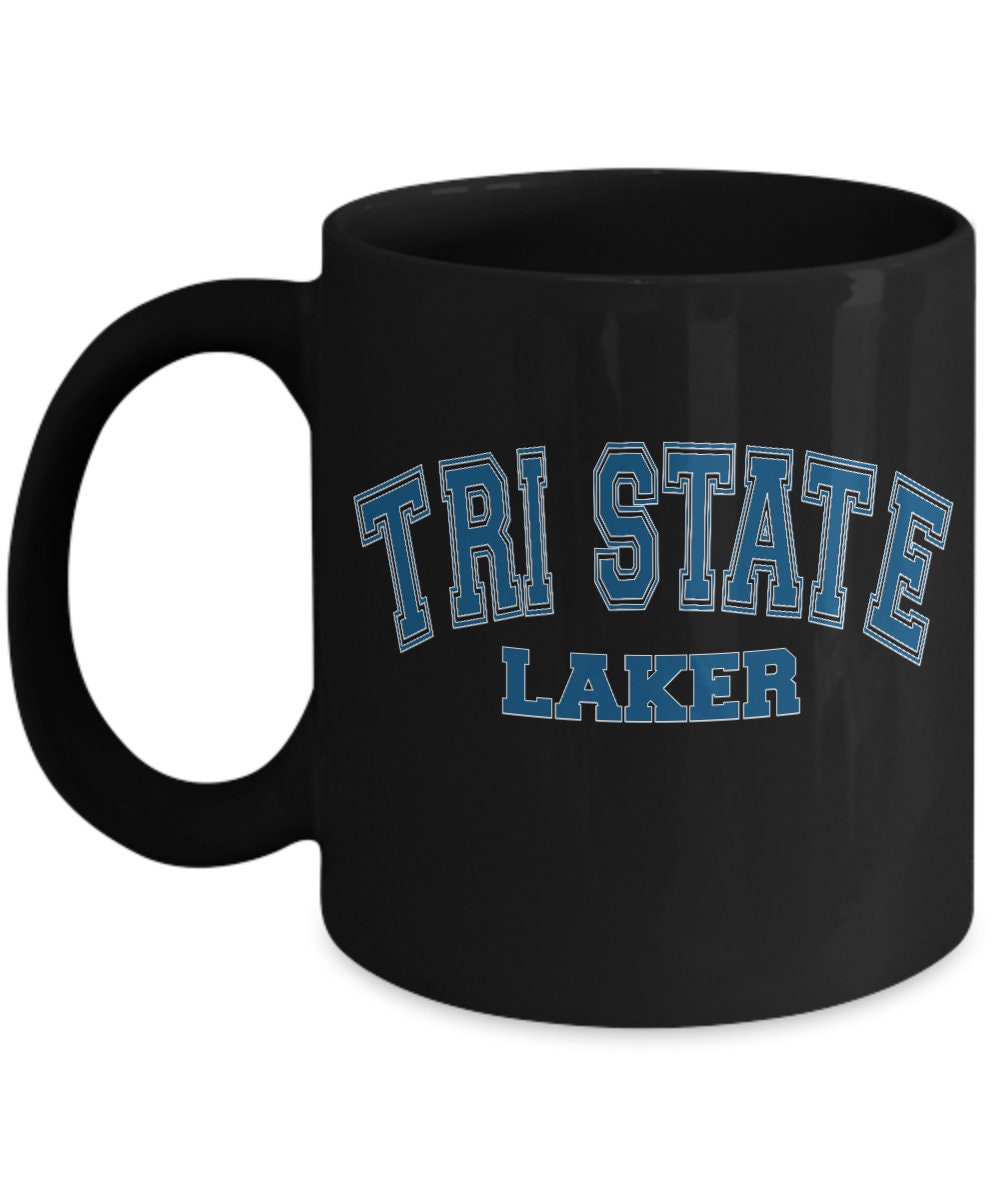 Tri State Laker Mug Lake House Black Coffee Cup Funny Gift for Lakes ...