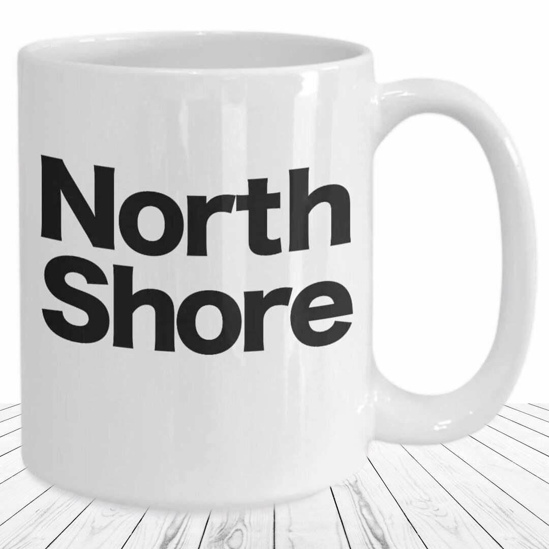 North Shore Mug Northern Coastal Living White Coffee Cup Funny Gift for ...