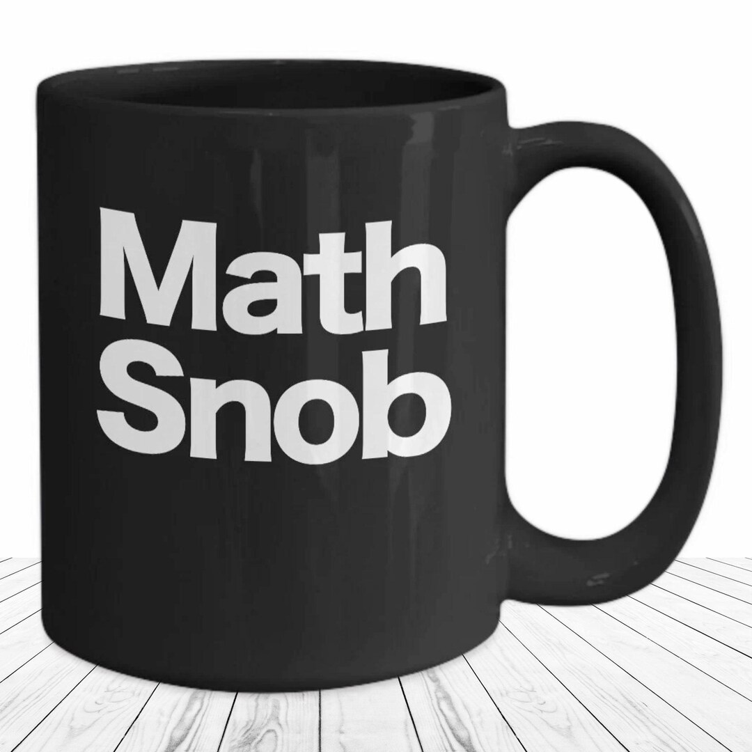 Math Geek Mug Mathematician Black Coffee Cup Funny Gift for the ...