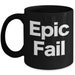 Epic Fail Mug Black Coffee Cup Funny Gift for Gamer Player - Etsy