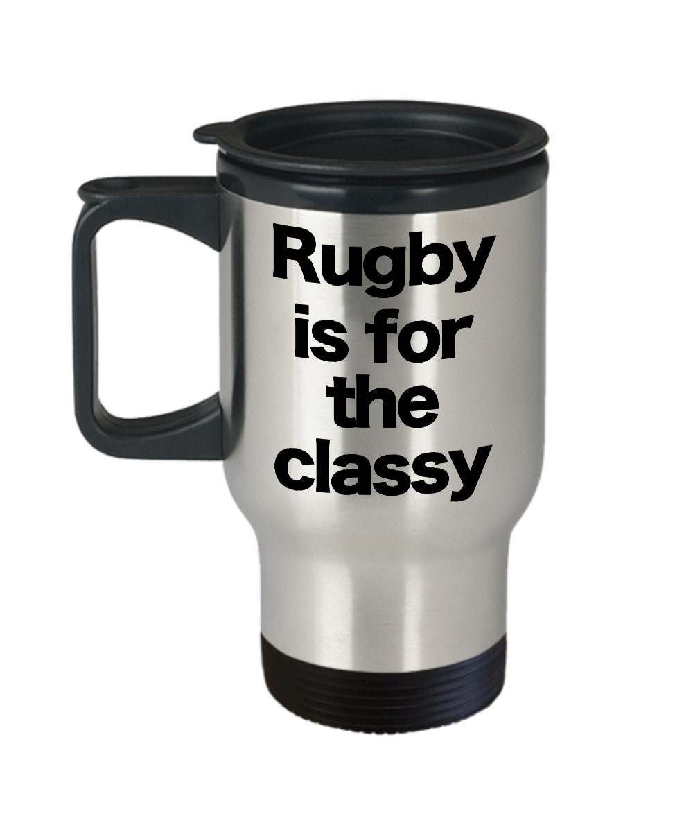 Rugby Mug Travel Coffee Cup Funny Gift for Dad Scottish - Etsy