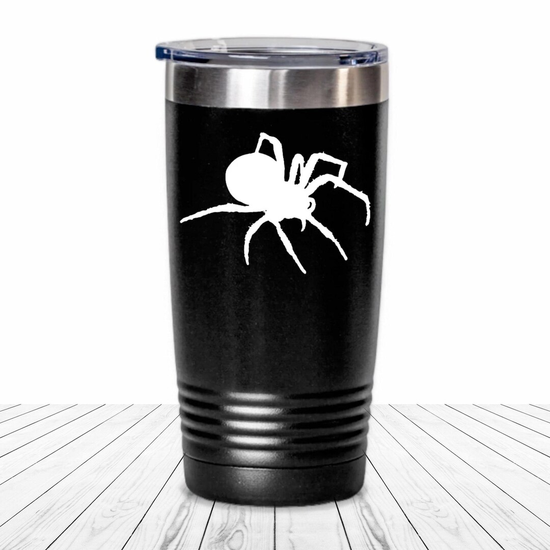 Spider Tumbler Jumping Spiders Travel Coffee Cup Funny Gift for Creepy ...