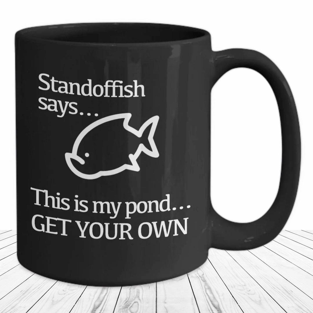 Old Salty Fisherman Mug Grumpy Grandpa Black Coffee Cup Gift for My Old ...