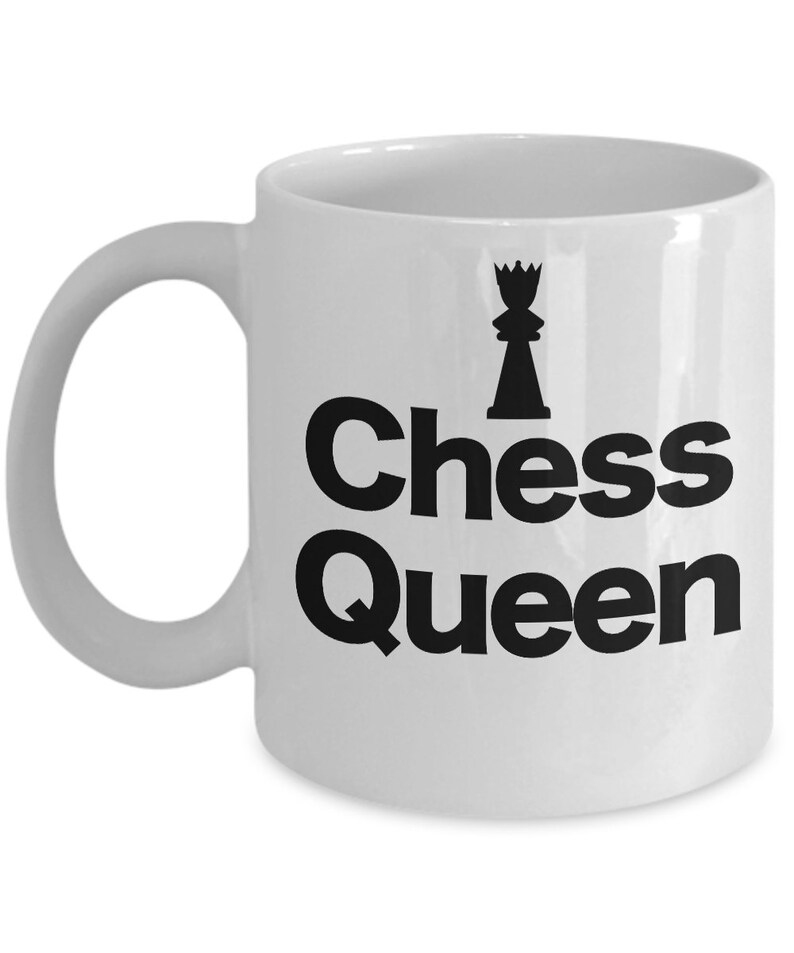 Chess Queen Piece Mug White Coffee Cup Funny Gift for - Etsy