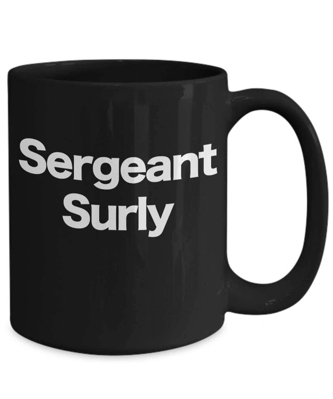 Sergeant Mug Black Coffee Cup Funny Gift for First Chief Master Major ...
