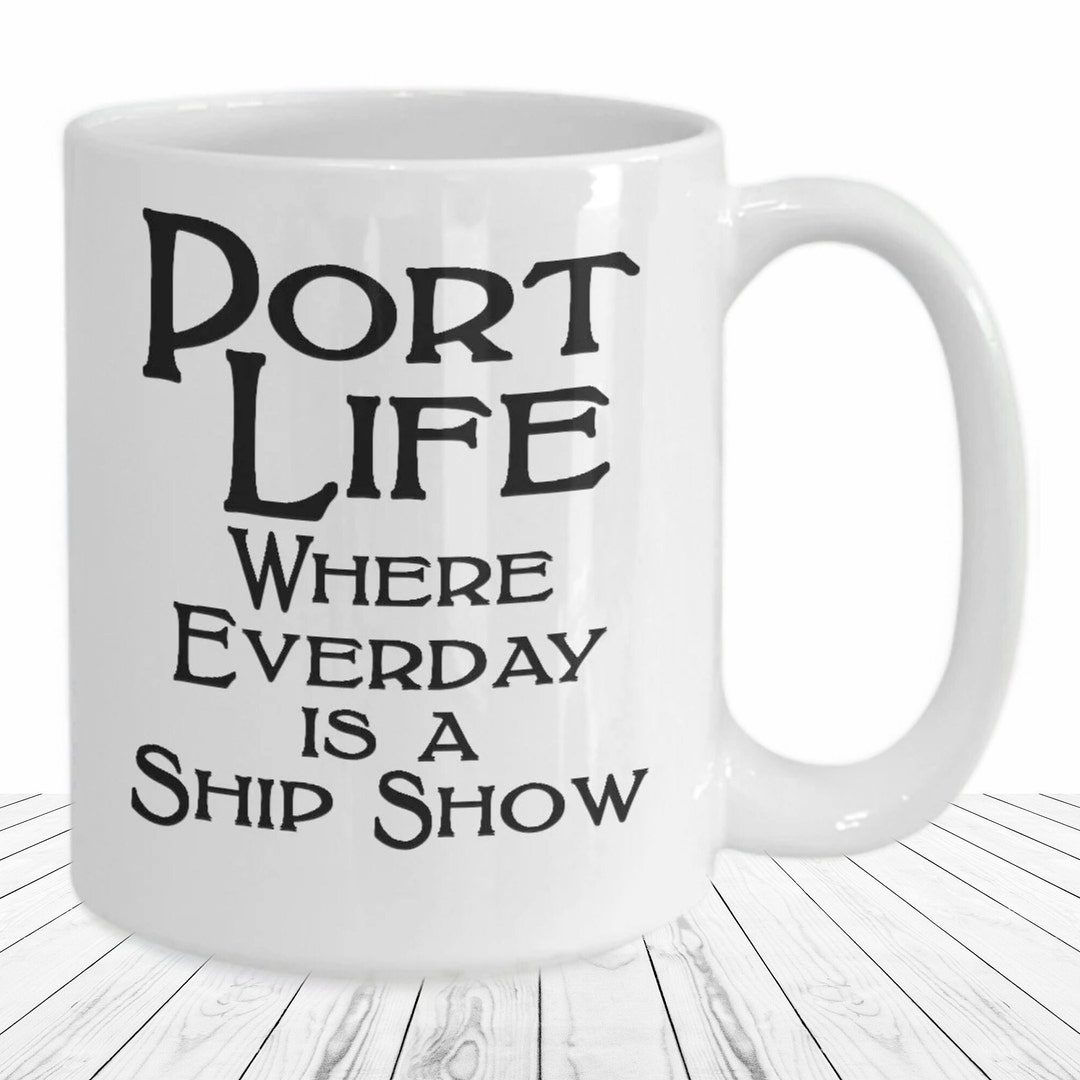 Dock Worker Mug Longshoreman Coffee Cup Funny Gift for Shipyard ...