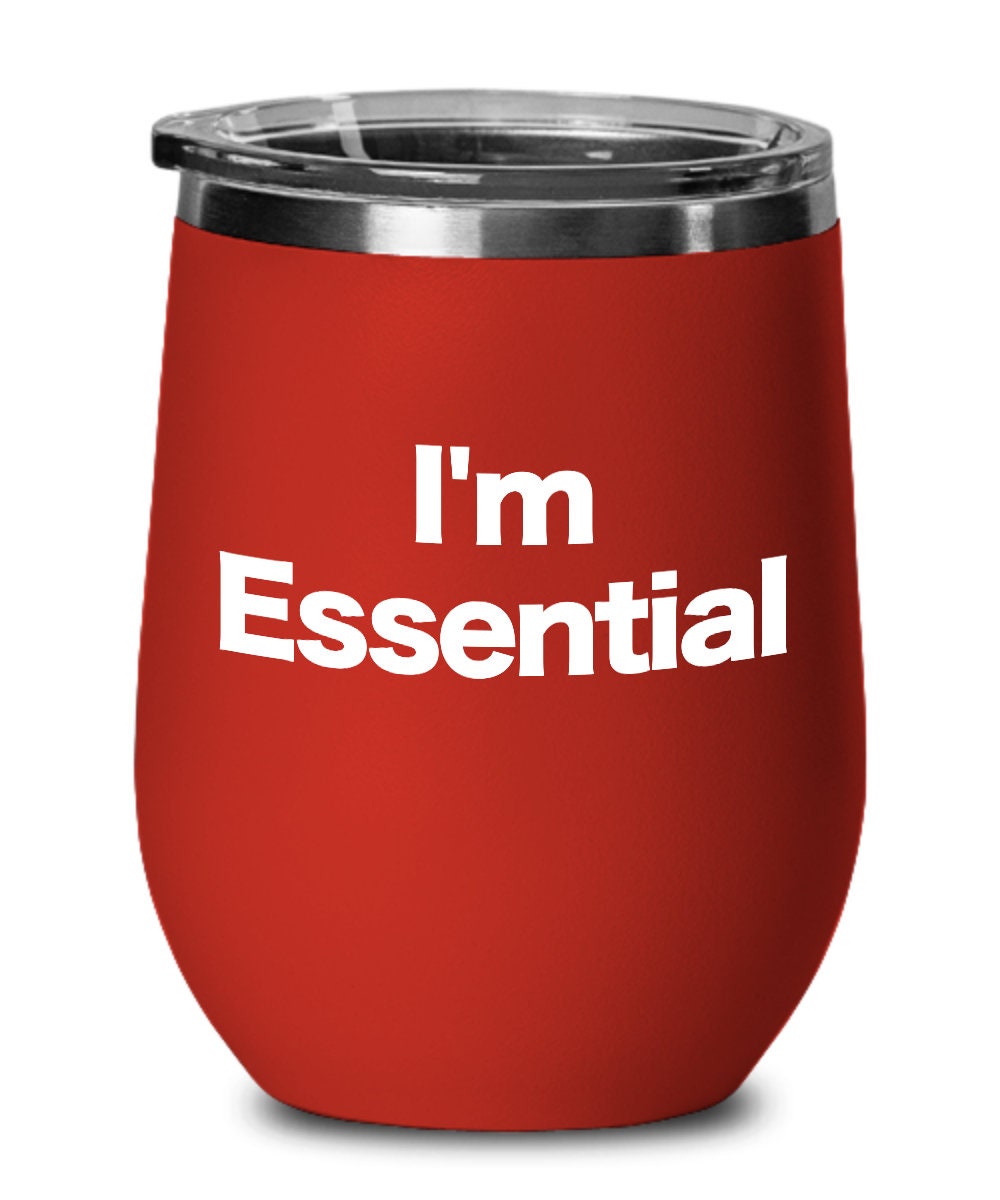 Pandemic Tumbler Travel Wine Cup Funny Gift for Crisis Workforce I'm ...