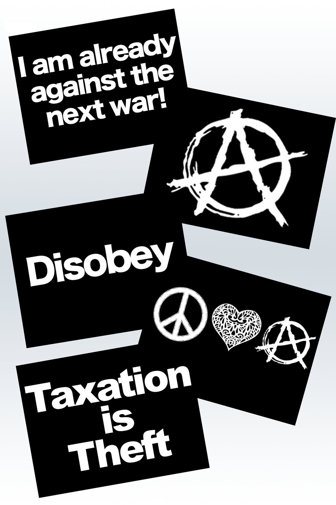 Anarchy Postcards Set of 25 Custom Designs Set of 5 Cards - Etsy
