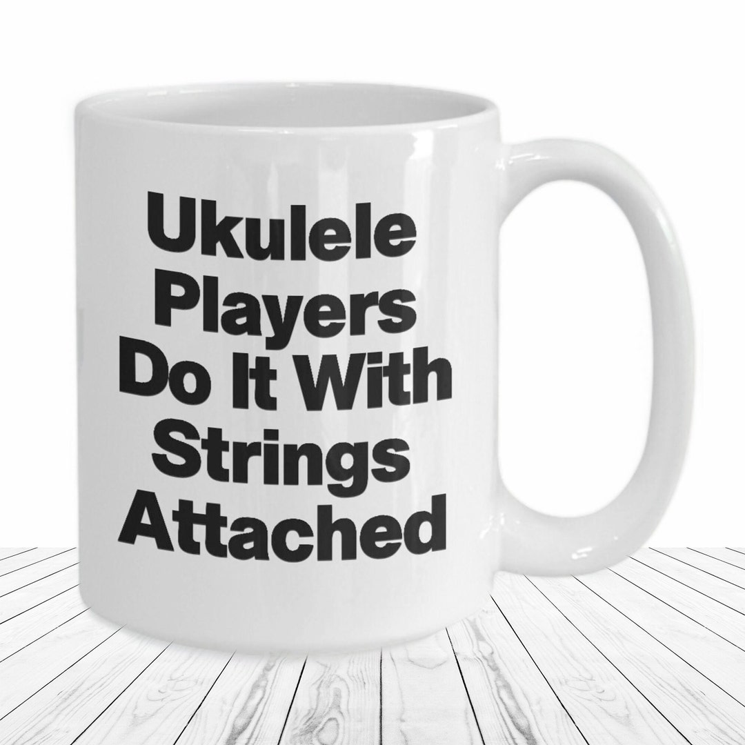 Ukulele Player Mug Uke Coffee Cup Funny Gift for 4 String Instrument ...