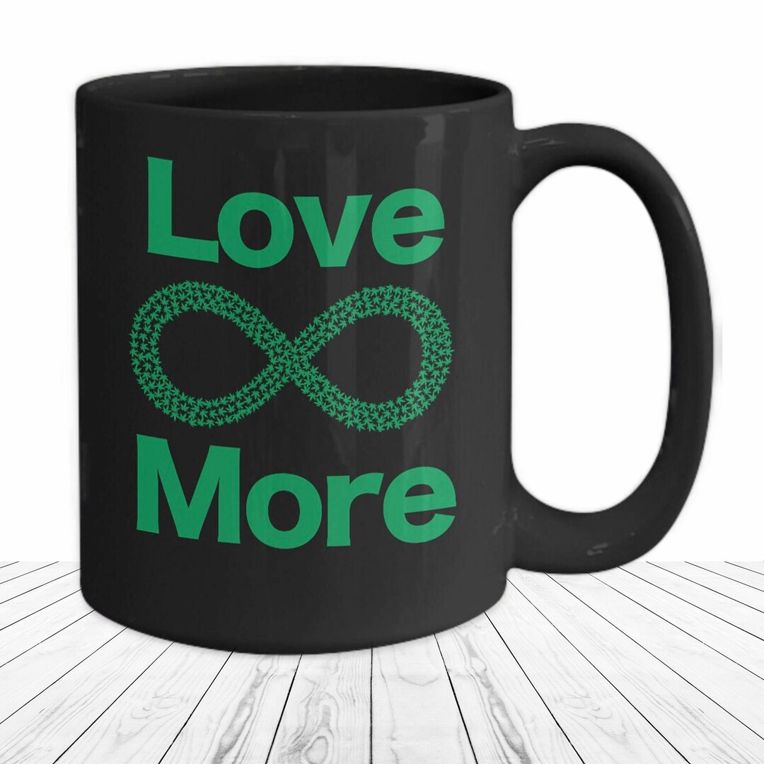 Weed Lover Mug Pot Head Black Coffee Cup Polyamory Open Relationships ...