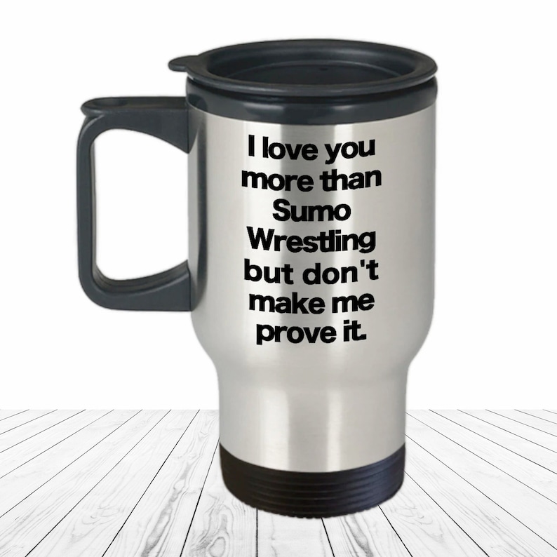 Sumo Wrestling Travel Coffee Cup Sumo Lover Mug Funny Gift for Sumo ...