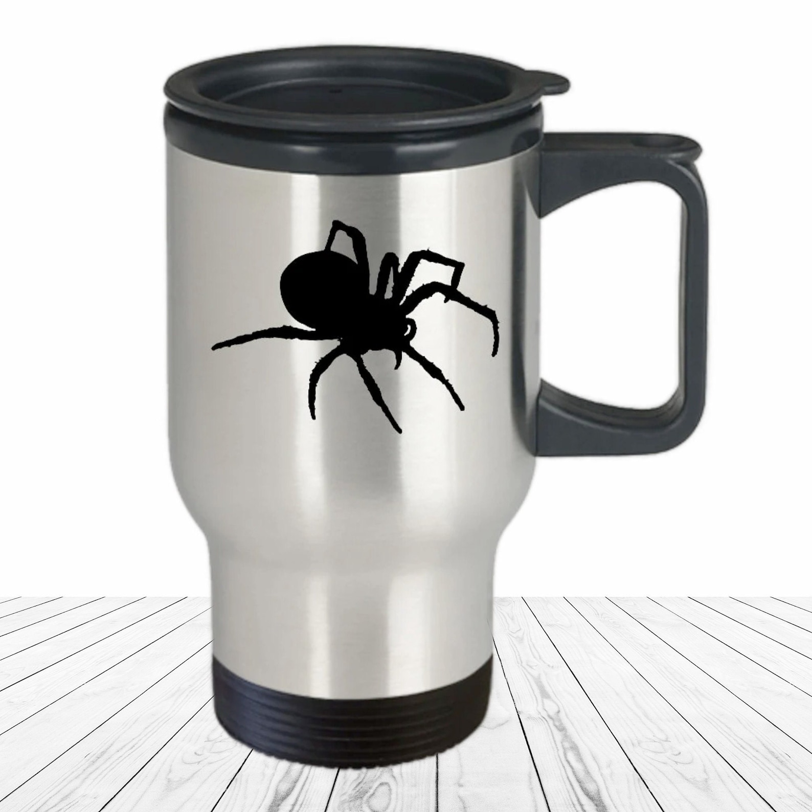 Spider Mug Tarantulas Travel Coffee Cup Funny Gift for Arachnologists ...
