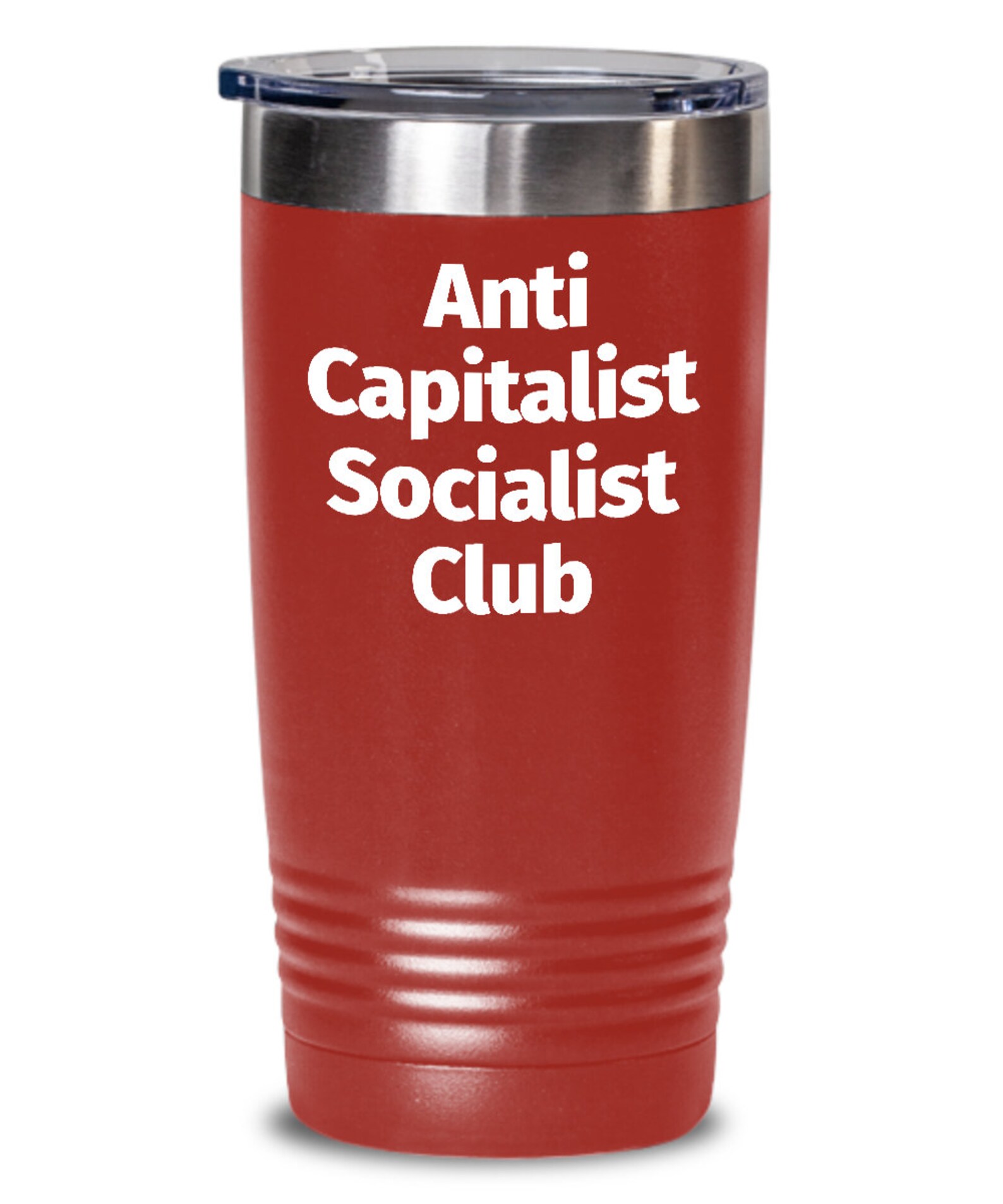 Socialist Club Tumbler Travel Coffee Cup Anti Capitalist Communist ...