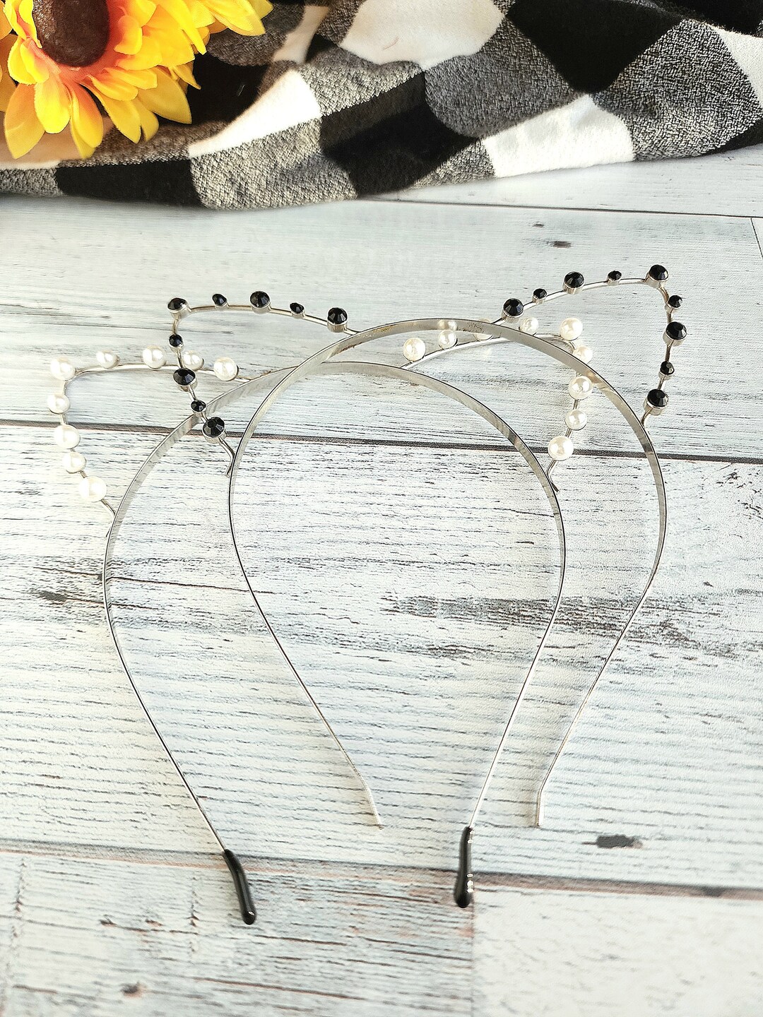 Halloween Cat Ear Headband Halloween Headbands Bejeweled Cat - Etsy