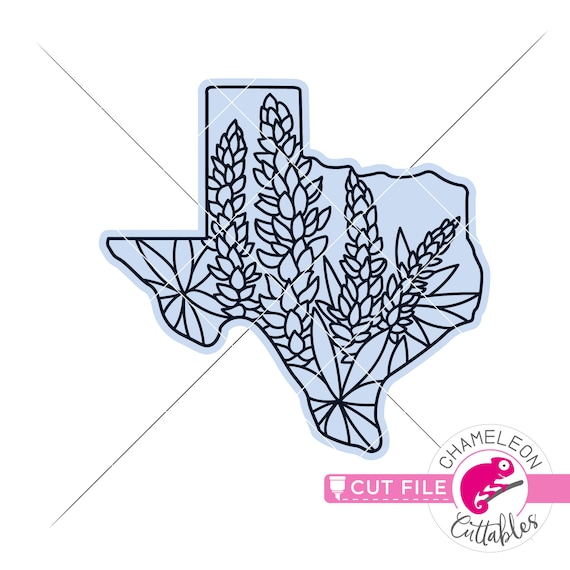Craft Supplies & Tools Texas flower SVG Silhouette SVG Digital Download ...