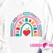 SVG PNG Dxf Jpeg ELA Teacher Svg School Rainbow Teacher - Etsy