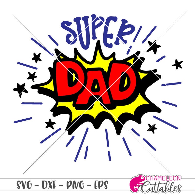 Super Dad Layered Father's Day Design for Decal SVG - Etsy