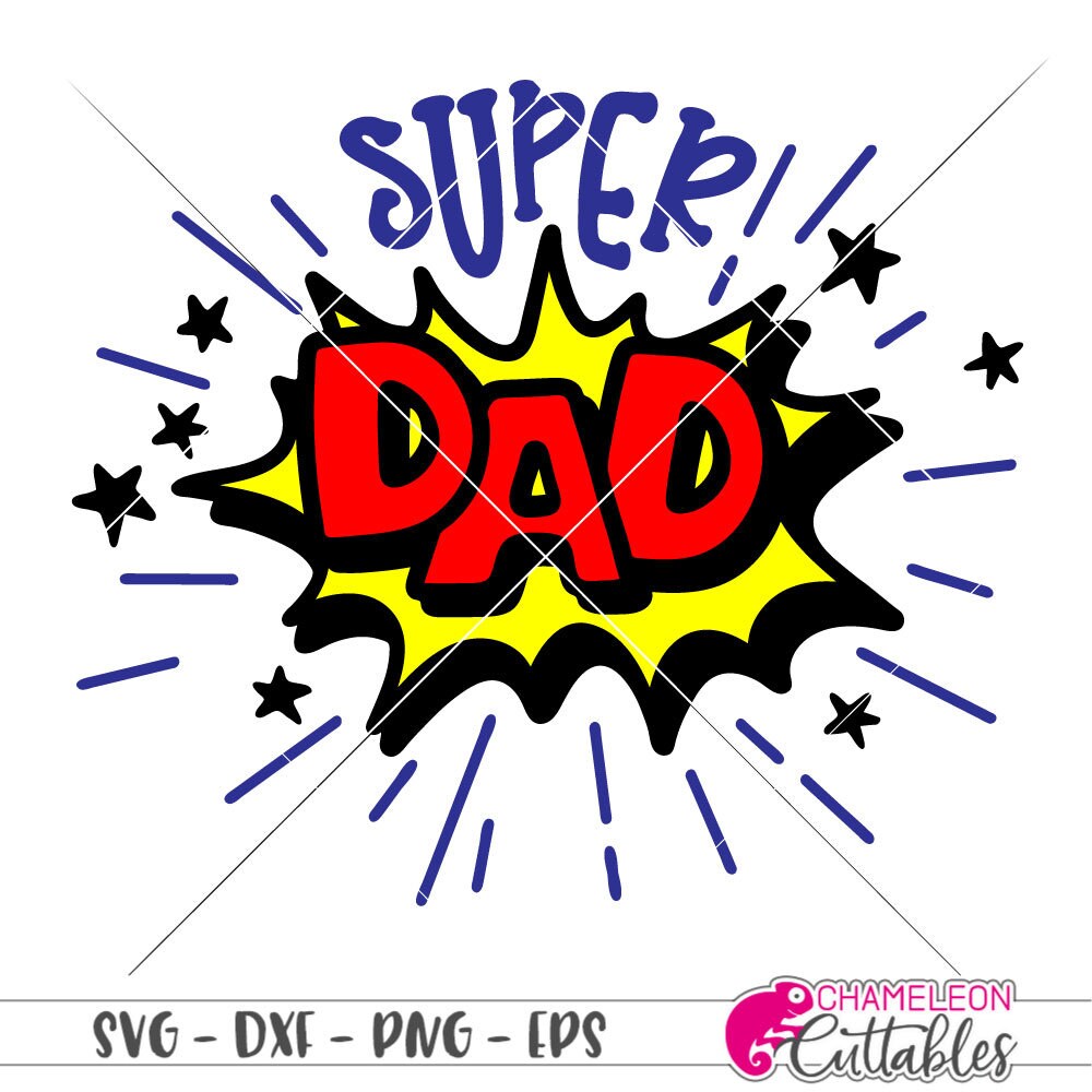 Super Dad Layered Father's Day Design for Decal SVG - Etsy