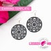 Mandala Circle Earring Template, Cut File Design, SVG for Faux Leather ...
